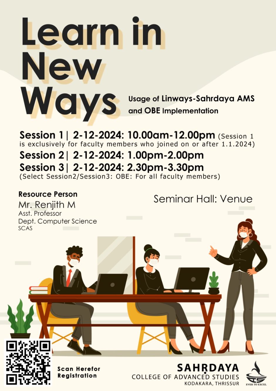 Learn in New Ways – Usage of Linways Sahrdaya AMS & OBE Implementation ...